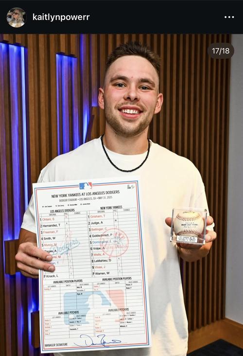 ドジャース黄金ルーキーのガールフレンド、特別な5月に喜び 大量の記念ショットをインスタへ - MLB : 日刊スポーツ