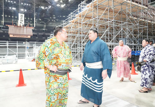 力士が名古屋場所の新会場IGアリーナを視察 マス席が広くなり正面より向正面のマス席数が多く - 大相撲 : 日刊スポーツ