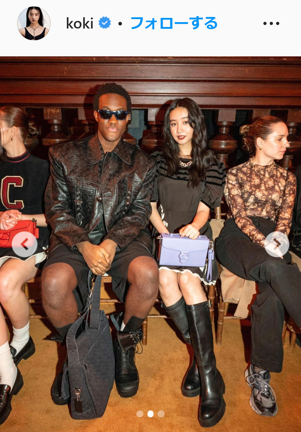 KoKi,ニューヨークでのcoachのショー「素晴らしく美しいコレクション」つづる - 芸能写真ニュース : 日刊スポーツ